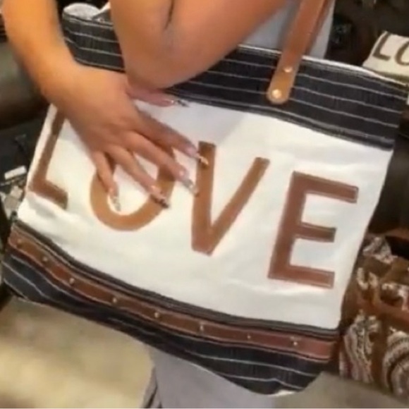 Myra Bag | Bags | New Myra Love Canvas Large Tote Bag | Poshmark